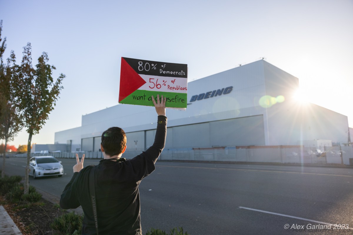 Seattle Activists Target Boeing In Protest Of Military Aid to Israel ...